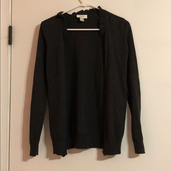 LOFT | Sweaters | Ruffled Loft Cardigan | Poshmark